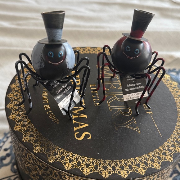 Ashland | Holiday | Ashland Two Painted Adorable Metal Black And Blue ...